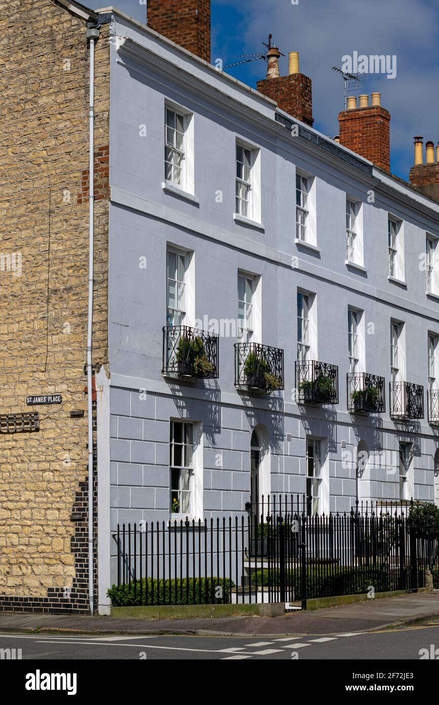 Regency town houses on Great Norwood Street, Cheltenham ...