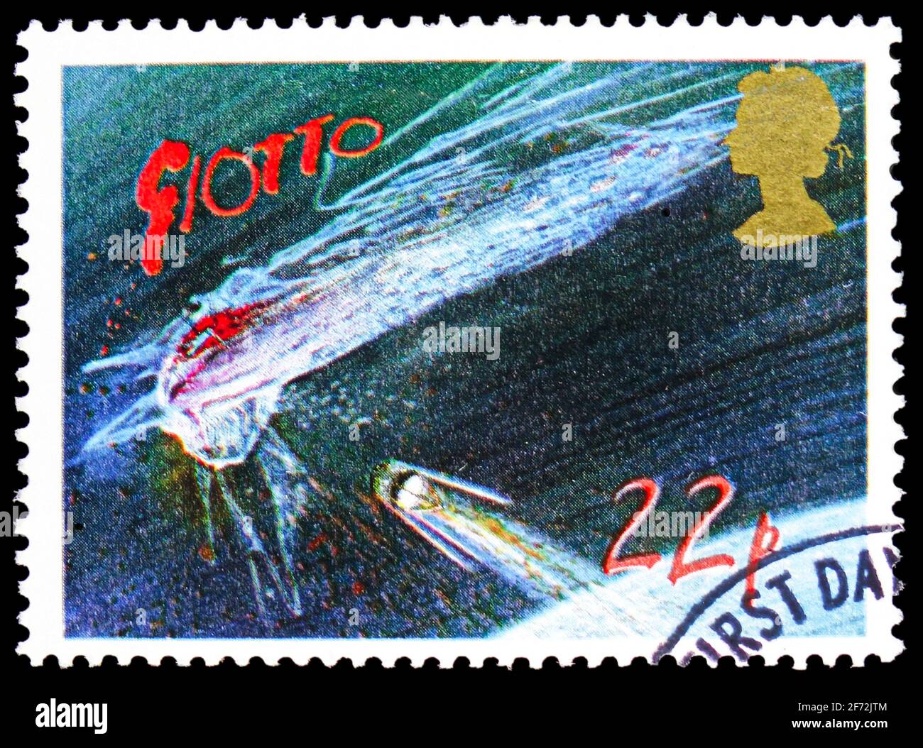 MOSCOW, RUSSIA - DECEMBER 22, 2020: Postage stamp printed in United ...