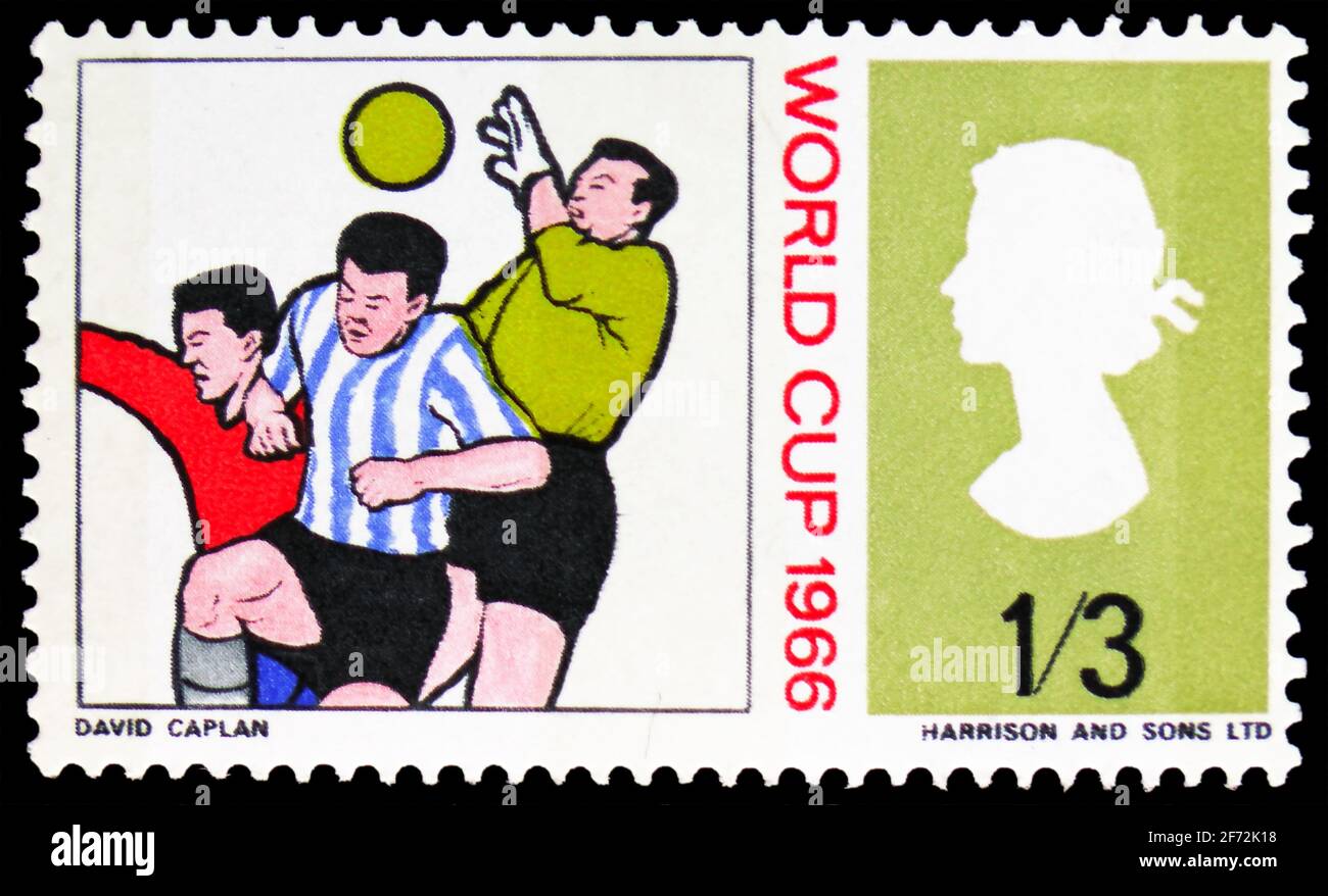 MOSCOW, RUSSIA - DECEMBER 22, 2020: Postage stamp printed in United ...