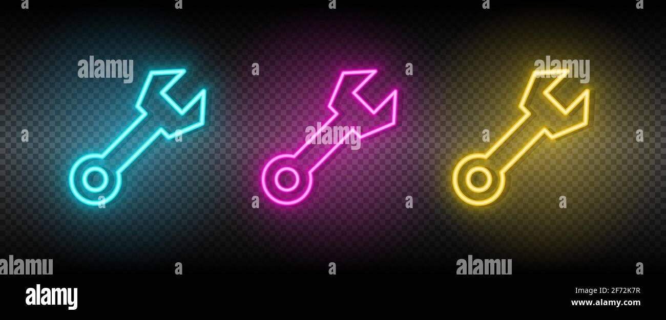 Bill, neon icon set Stock Vector Image & Art - Alamy