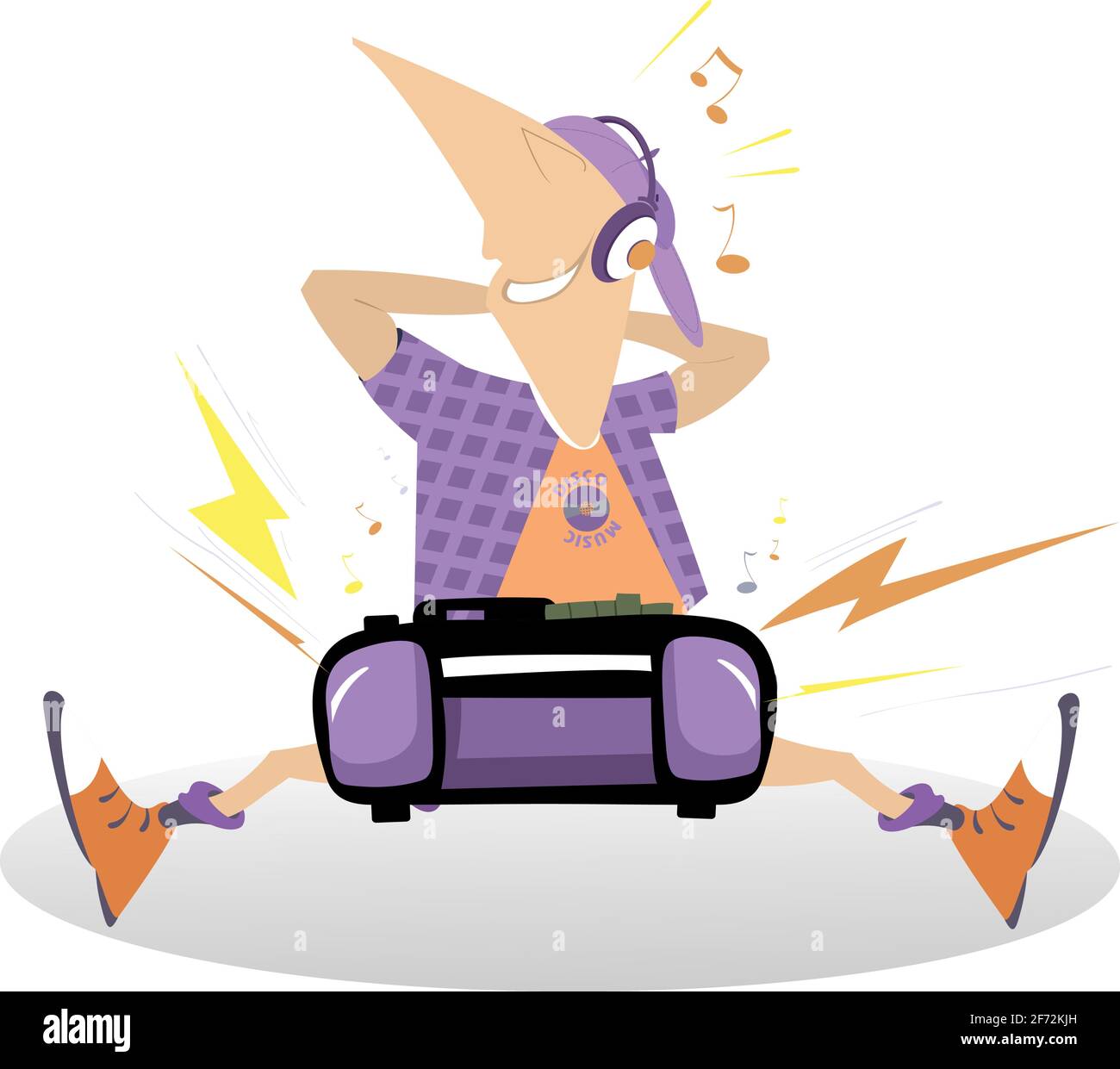 Boom box person Stock Vector Images - Alamy