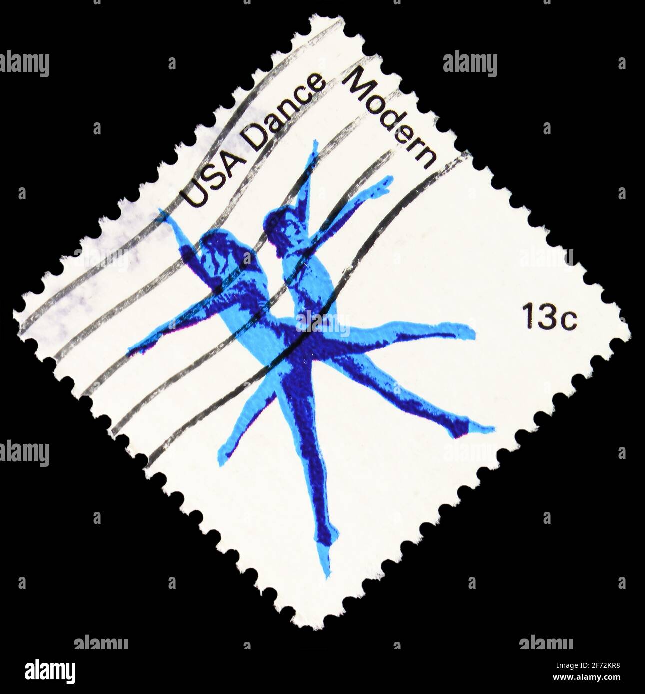 MOSCOW, RUSSIA - DECEMBER 22, 2020: Postage stamp printed in United ...