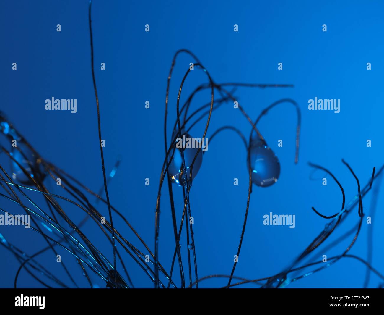 Abstract Macro Photography droplets, glass and metal Stock Photo - Alamy