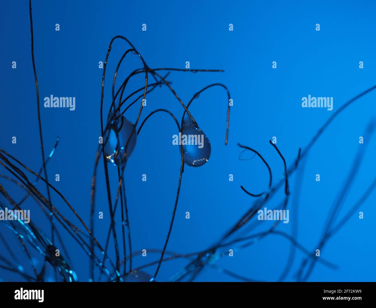 Abstract Macro Photography droplets, glass and metal Stock Photo - Alamy