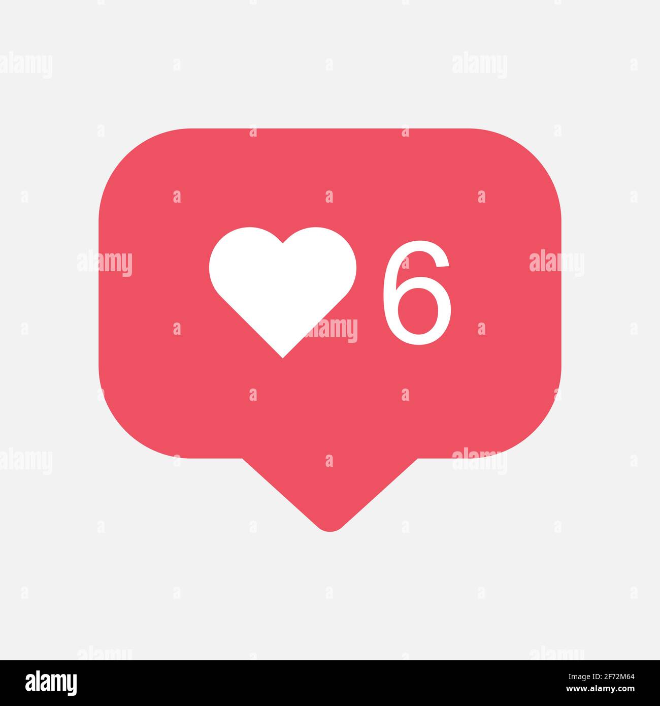 Counter, follower notification symbol instagram. Buton for social media ...