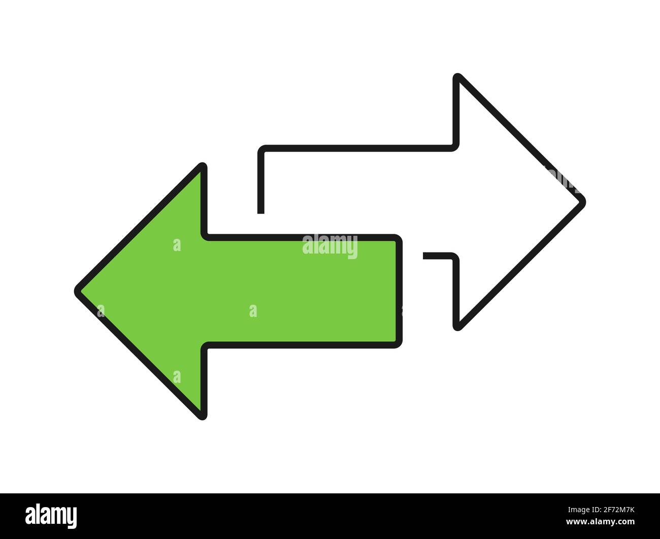 Exchange arrow transfer icon, logo. Vector isloated on white background ...