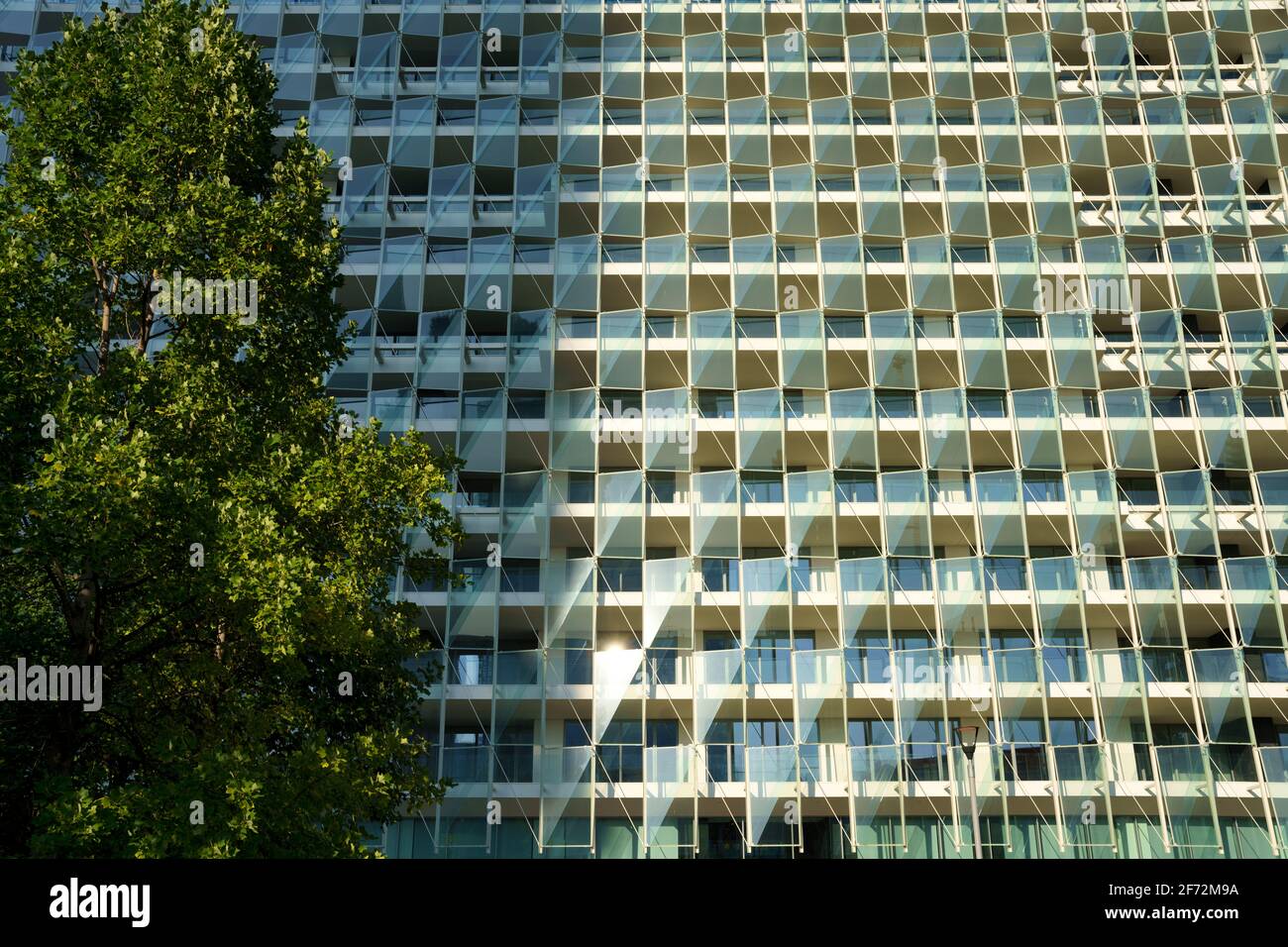 Milan, Lombardy, Italy: modern office building near Bosco Verticale and ...