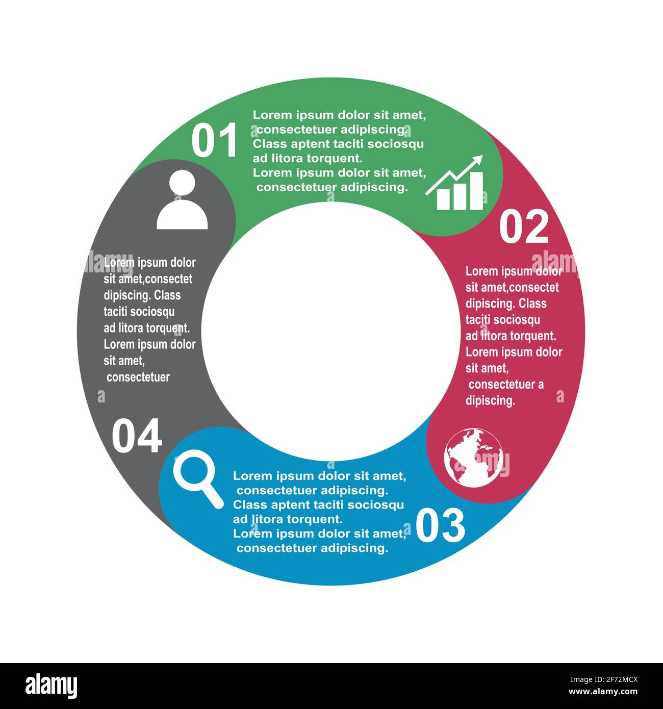 4 step vector element in four colors with labels, infographic diagram ...