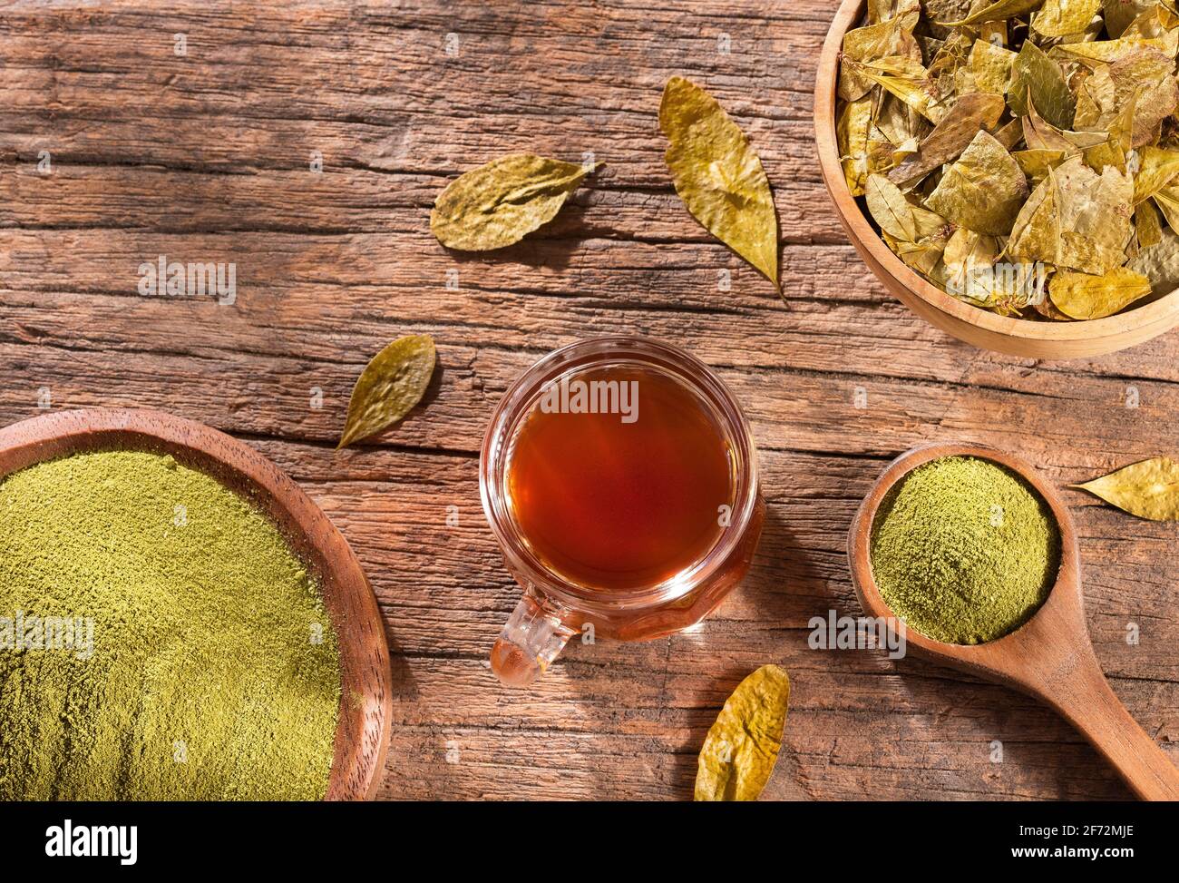 Coca leaf infusion - Erythroxylum coca Stock Photo - Alamy