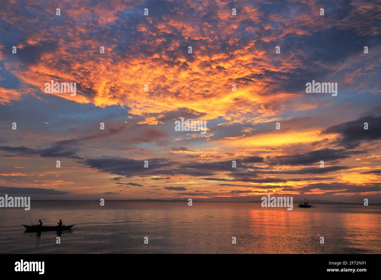 Amazing colours in the sky as the sun sets over southern Luzon ...