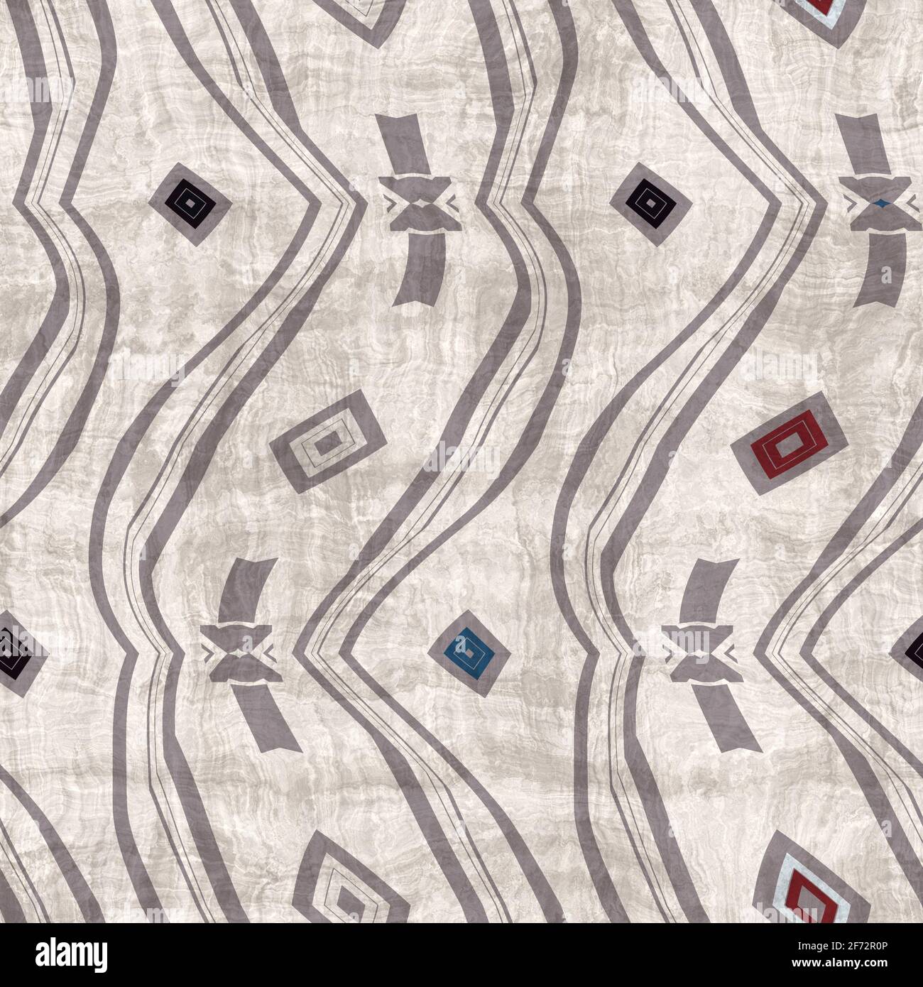 Seamless red white and blue textured retro pattern Stock Photo - Alamy