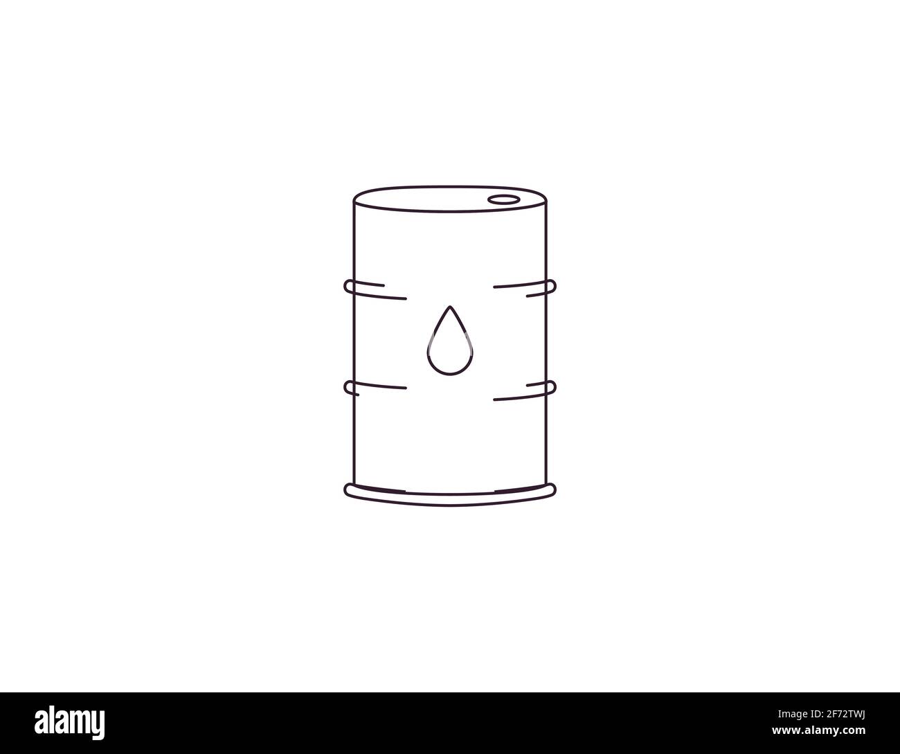 Oil barrel outline Cut Out Stock Images & Pictures - Alamy