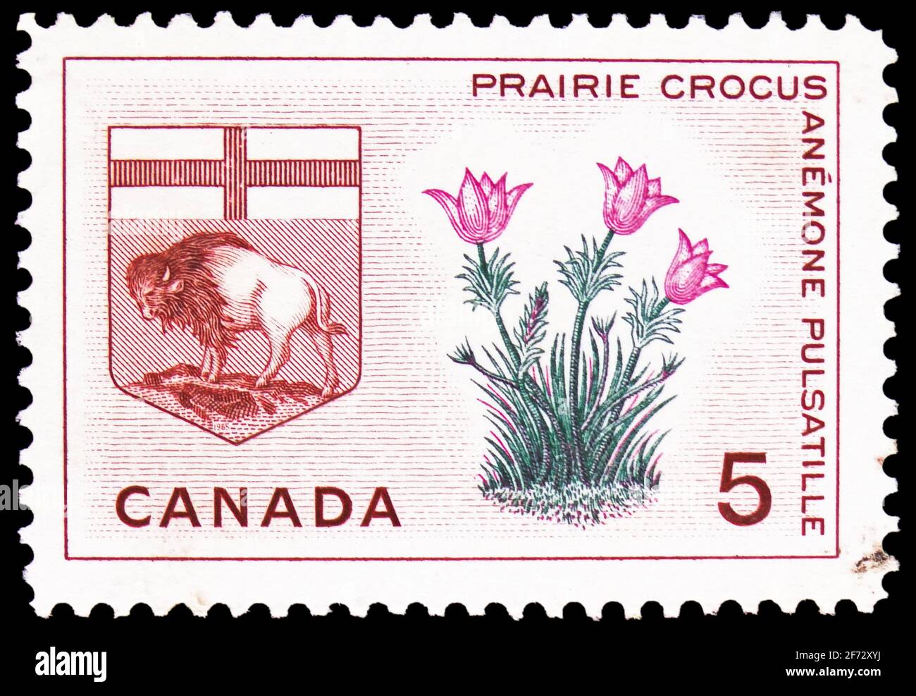 MOSCOW, RUSSIA - JANUARY 12, 2021: Postage stamp printed in Canada ...