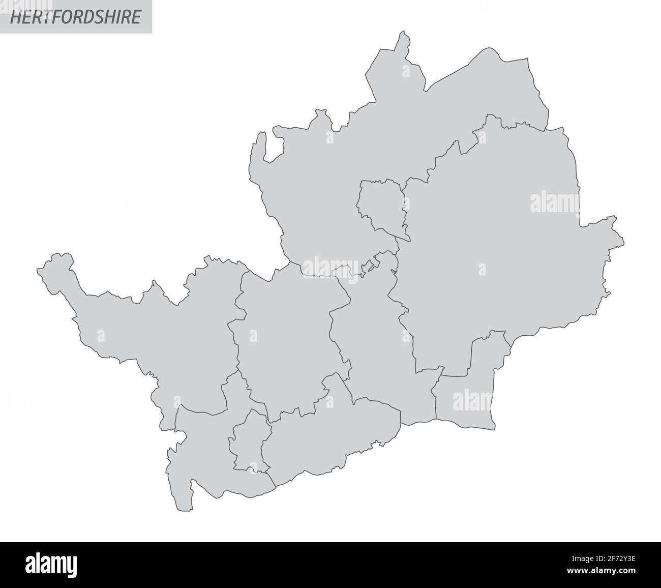 Hertfordshire map Stock Vector Images - Alamy