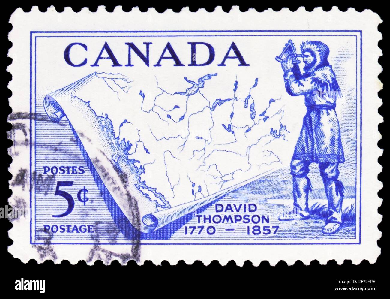 Portrait David Thompson Explorer