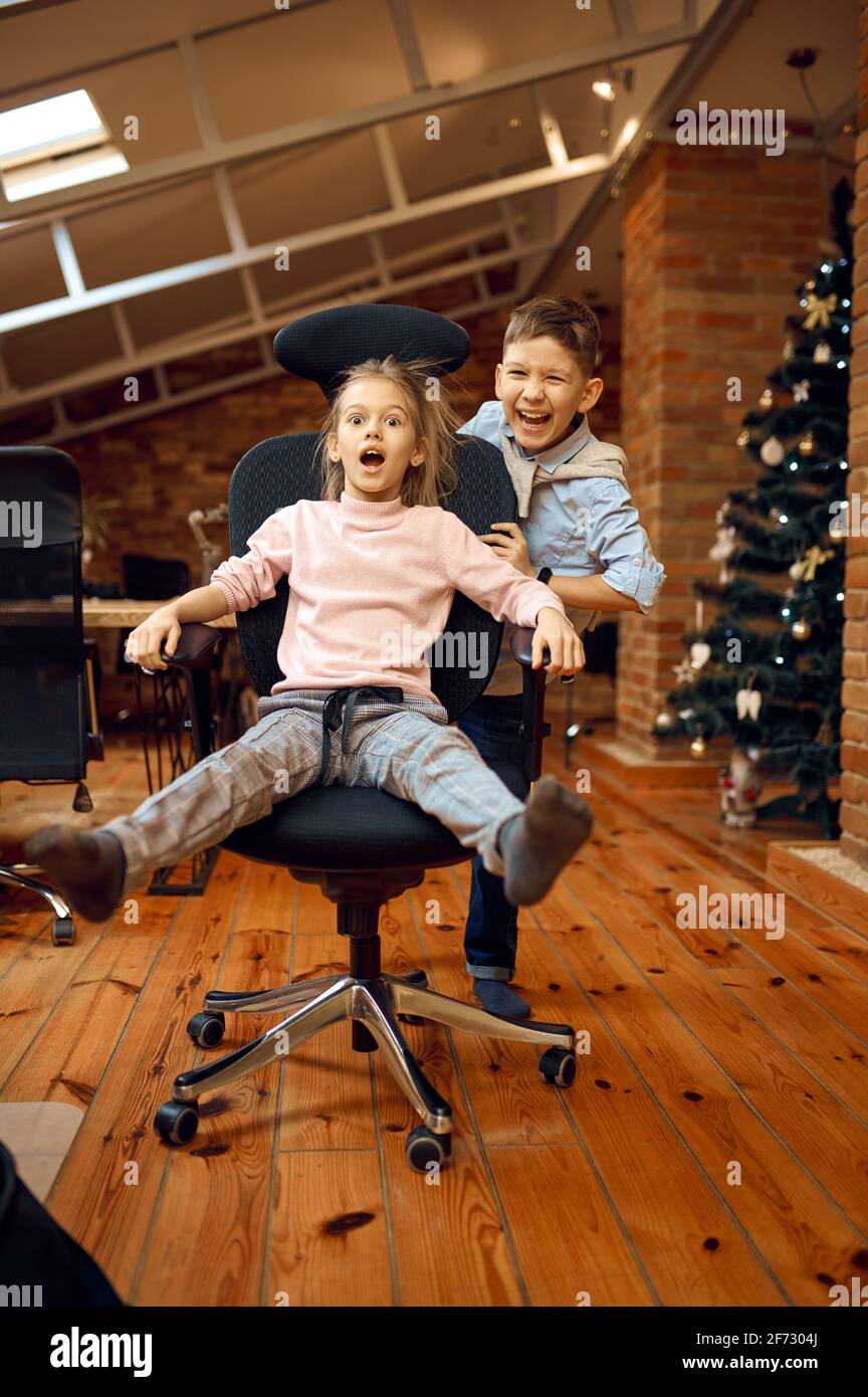 Children joking hi-res stock photography and images - Alamy