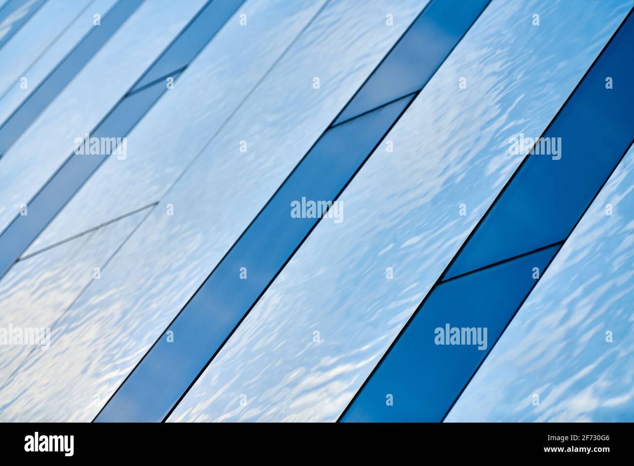 Structured glass ceiling, roof, wall, facade. Transparent glazed ...