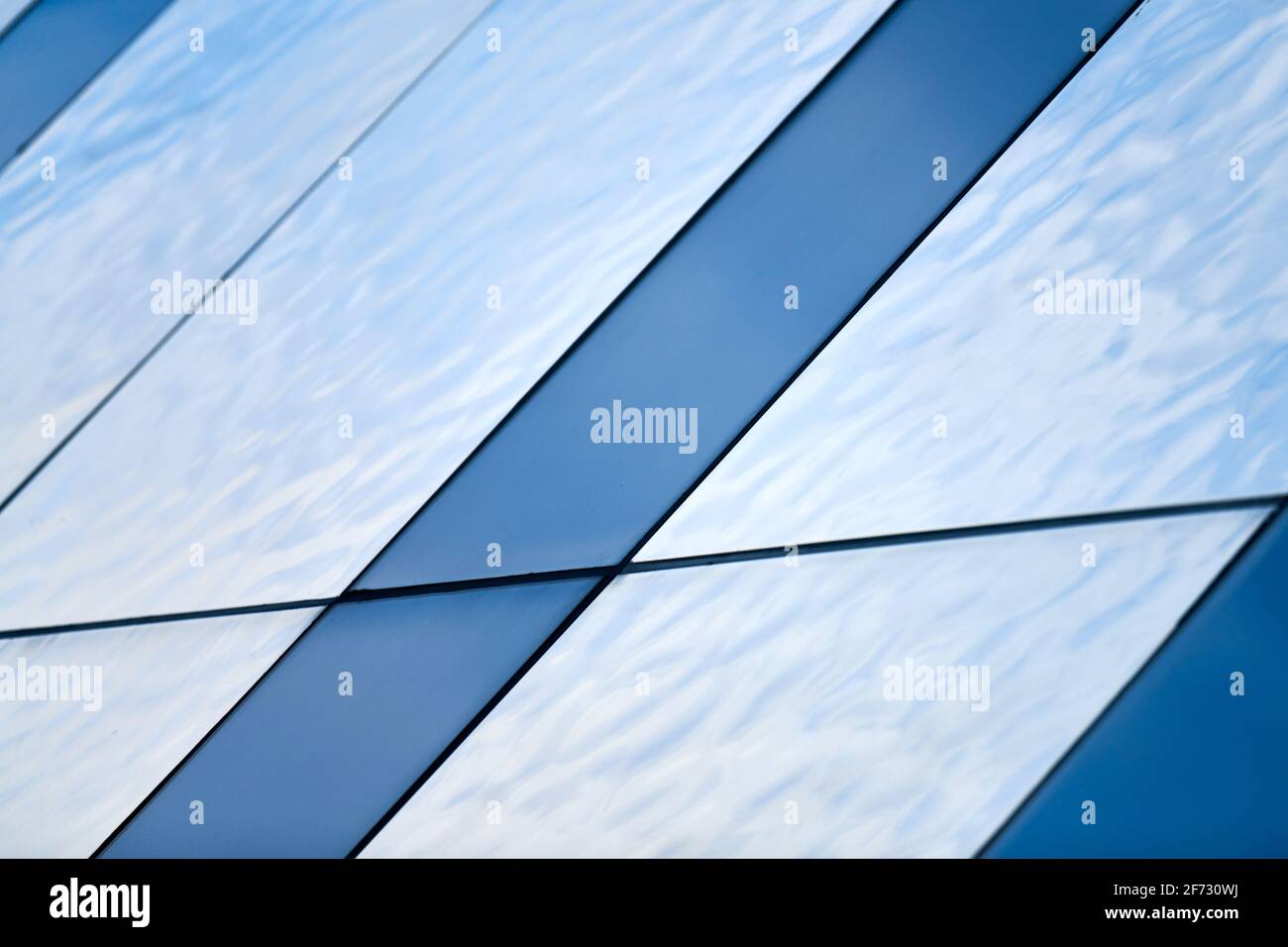 Structured glass ceiling, roof, wall, facade. Transparent glazed ...