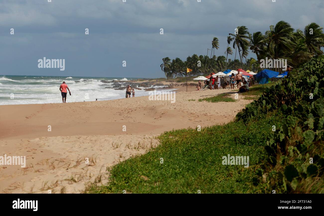 salvador, bahia / brazil - june 12, 2019: view of Stella Mares beach in ...