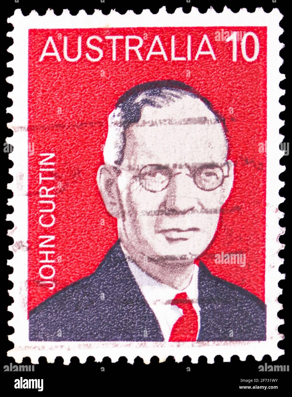 MOSCOW, RUSSIA - JANUARY 12, 2021: Postage stamp printed in Australia ...