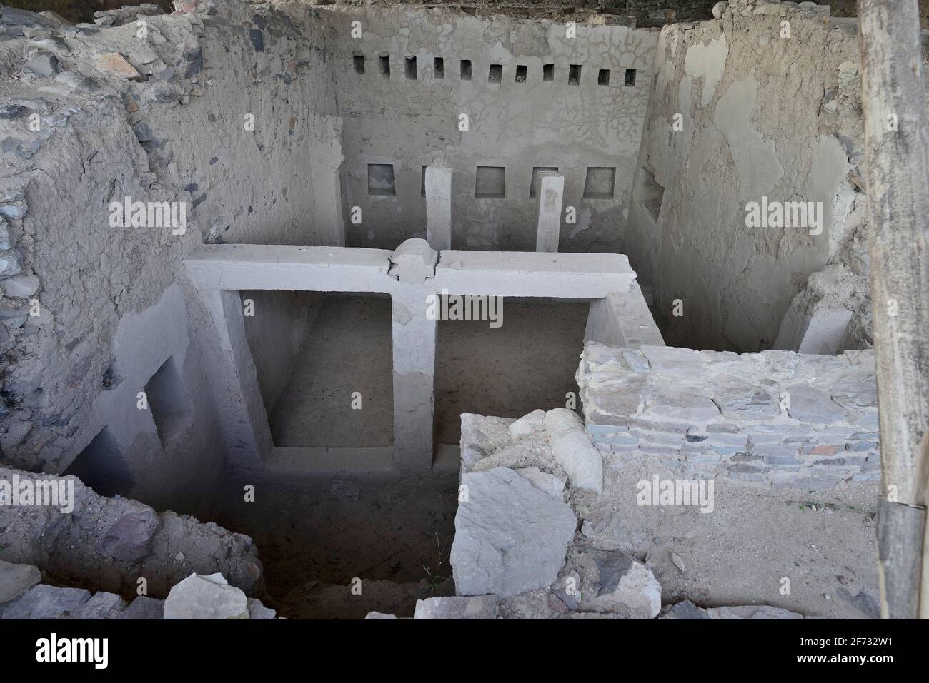 Ruins of the Wari culture, near Ayacucho, Huamanga province, Peru Stock ...