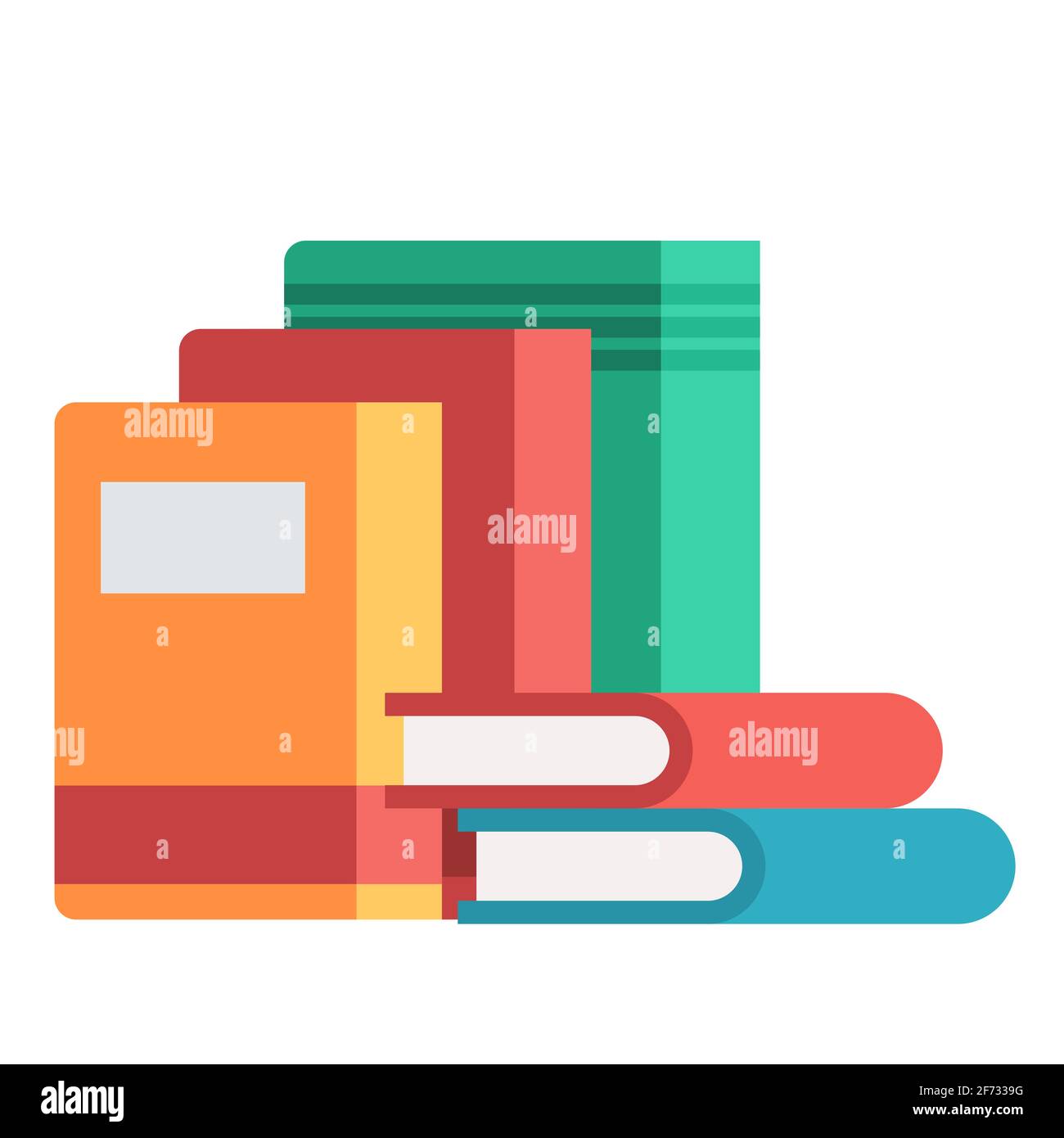 Cartoon isolated object books Stock Vector Image & Art - Alamy