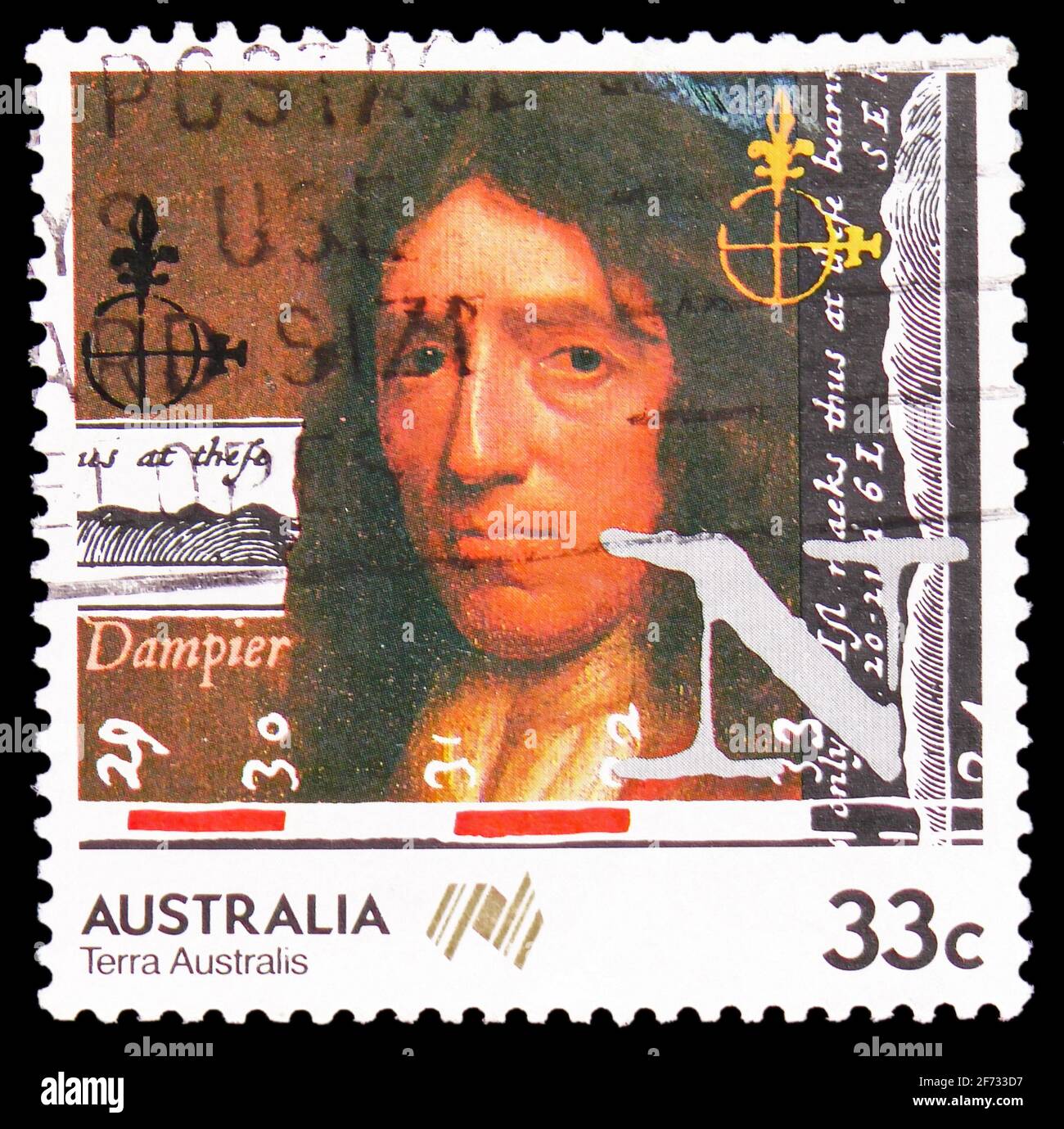 MOSCOW, RUSSIA - JANUARY 12, 2021: Postage stamp printed in Australia ...