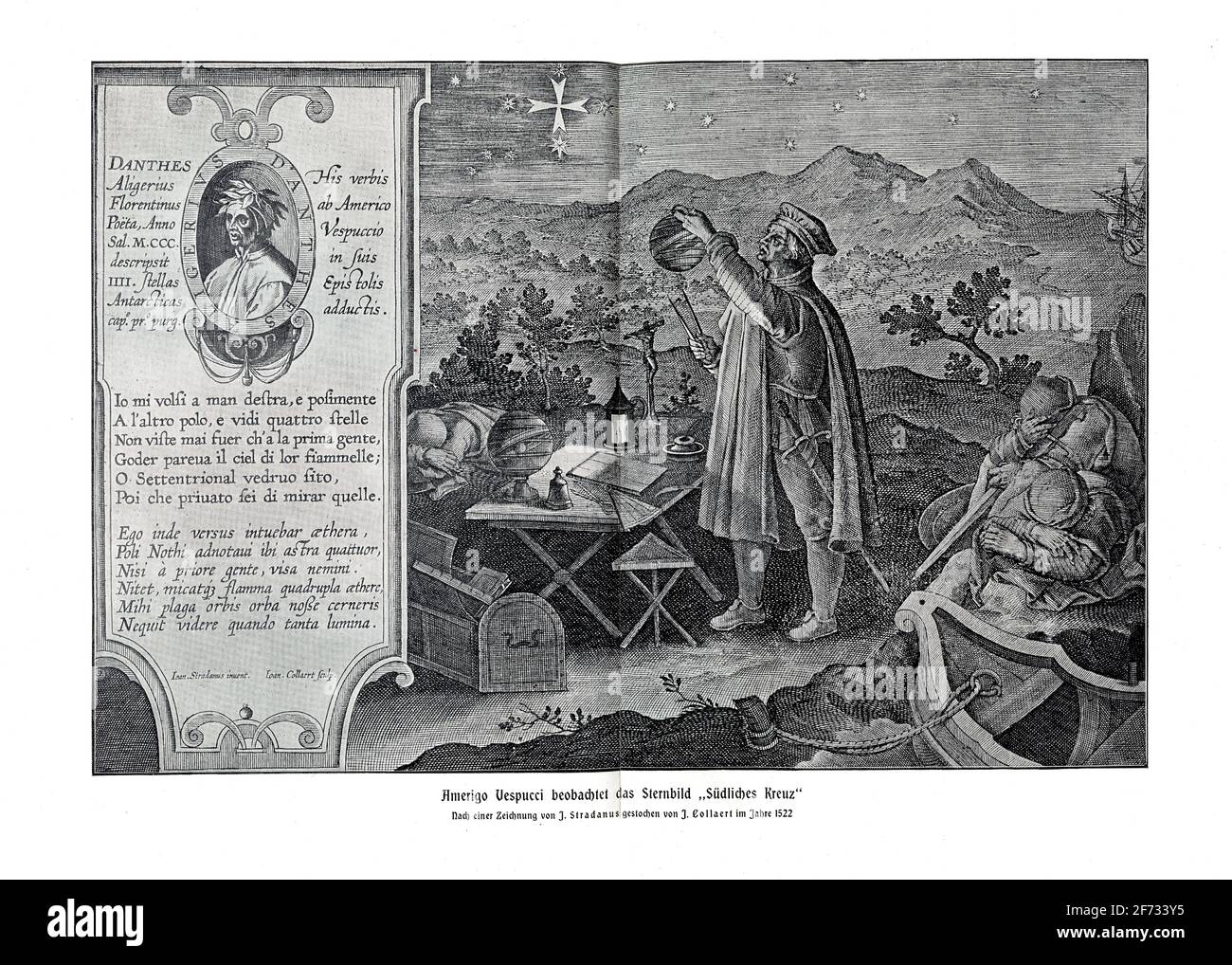 Amerigo Vespucci observes the constellation Southern Cross, After a ...