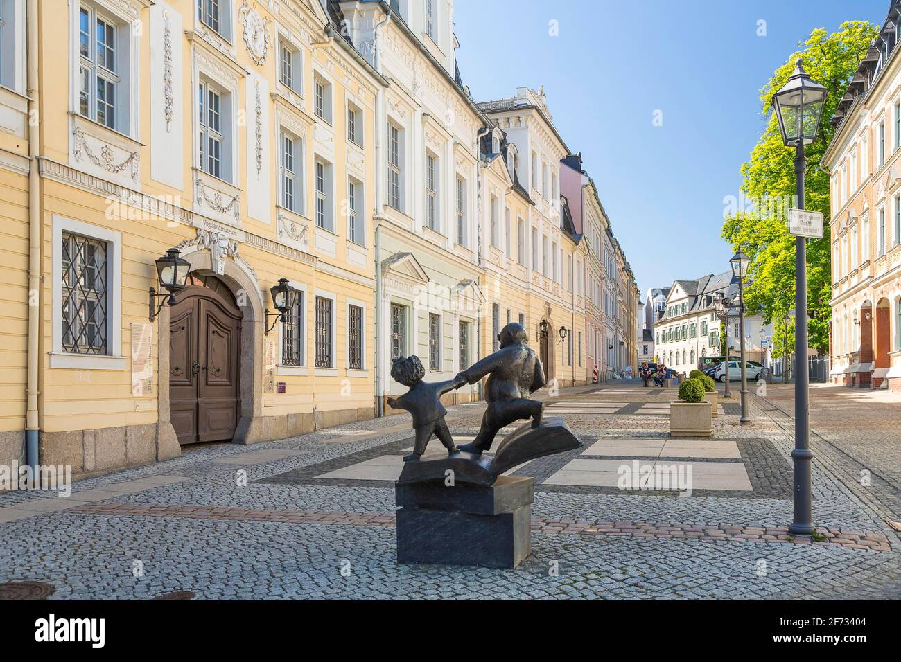 Father and Son Monument and Vogtland Museum in Nobelstrasse, Plauen ...