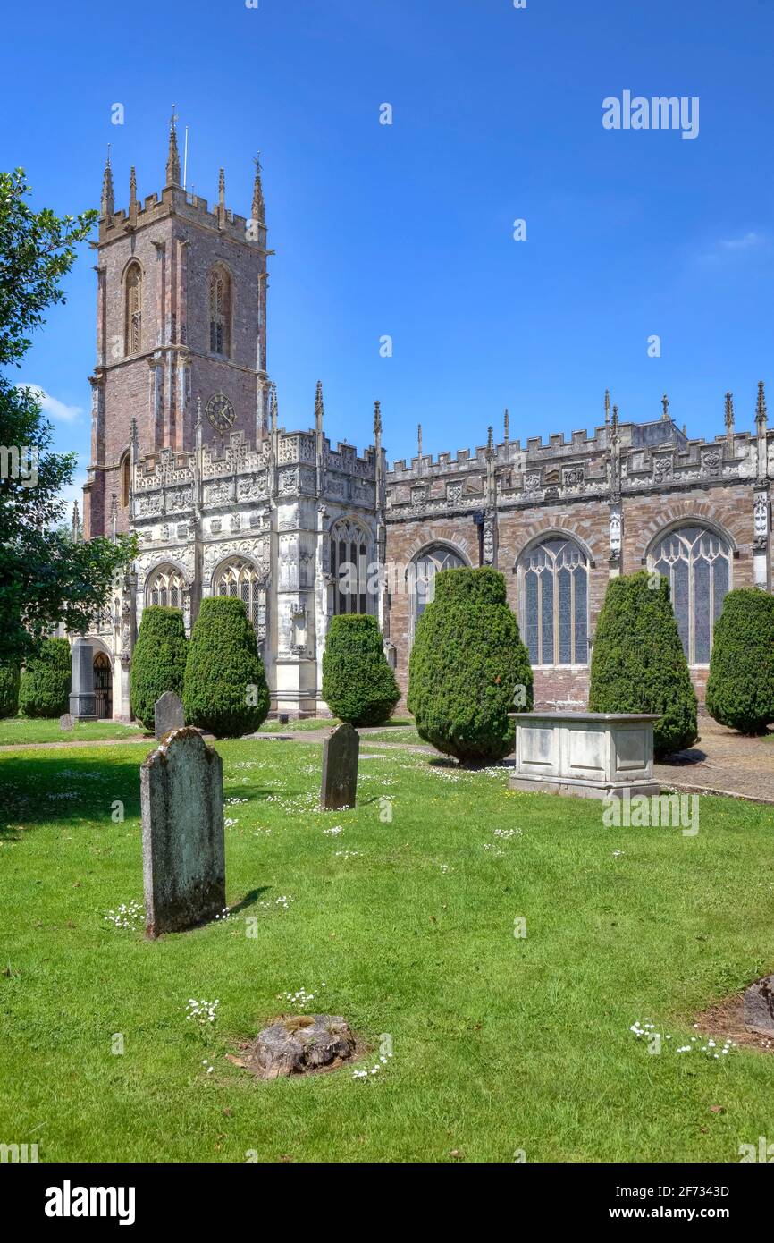 St. Peter's Church, Tiverton, Devon, England, United Kingdom Stock ...