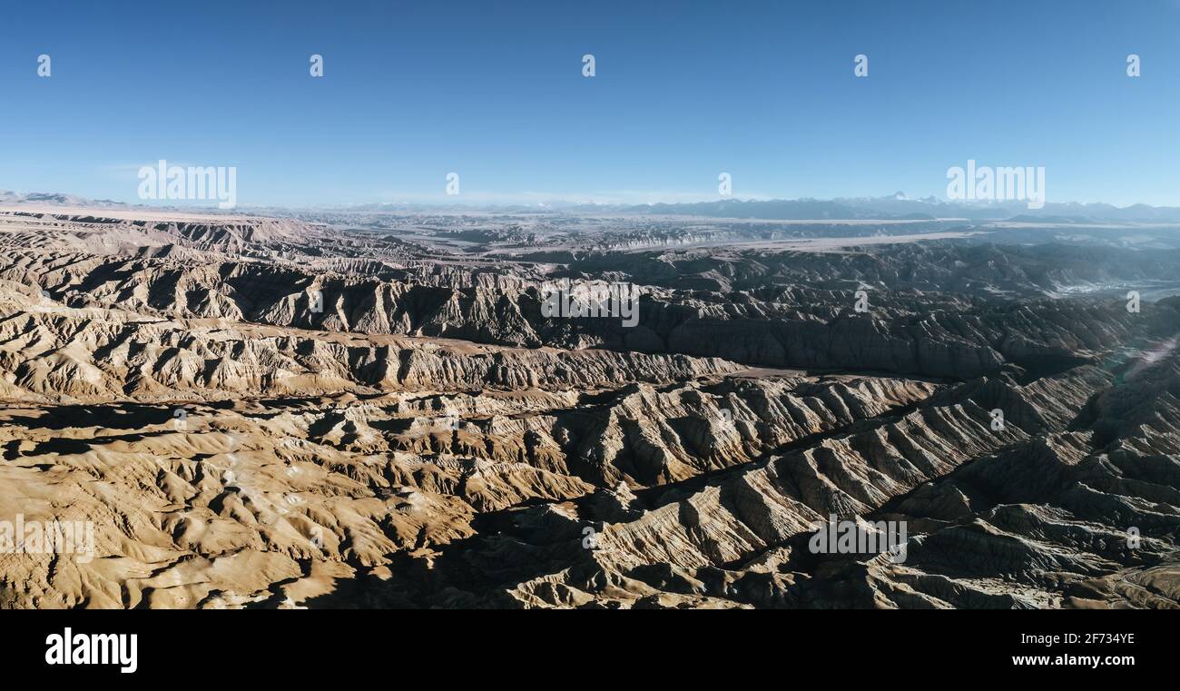 Aerial photography of Zanda soil forest natural scenery Stock Photo - Alamy