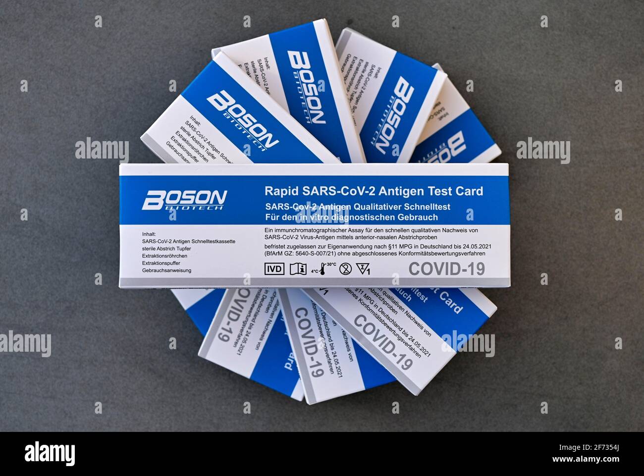 Antigen Rapid Test by Boson Biotech, Corona Crisis, Germany Stock Photo ...