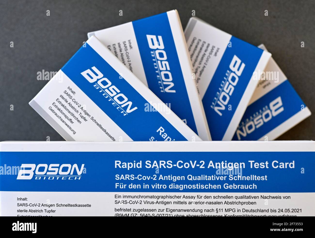 Antigen Rapid Test by Boson Biotech, Corona Crisis, Germany Stock Photo ...