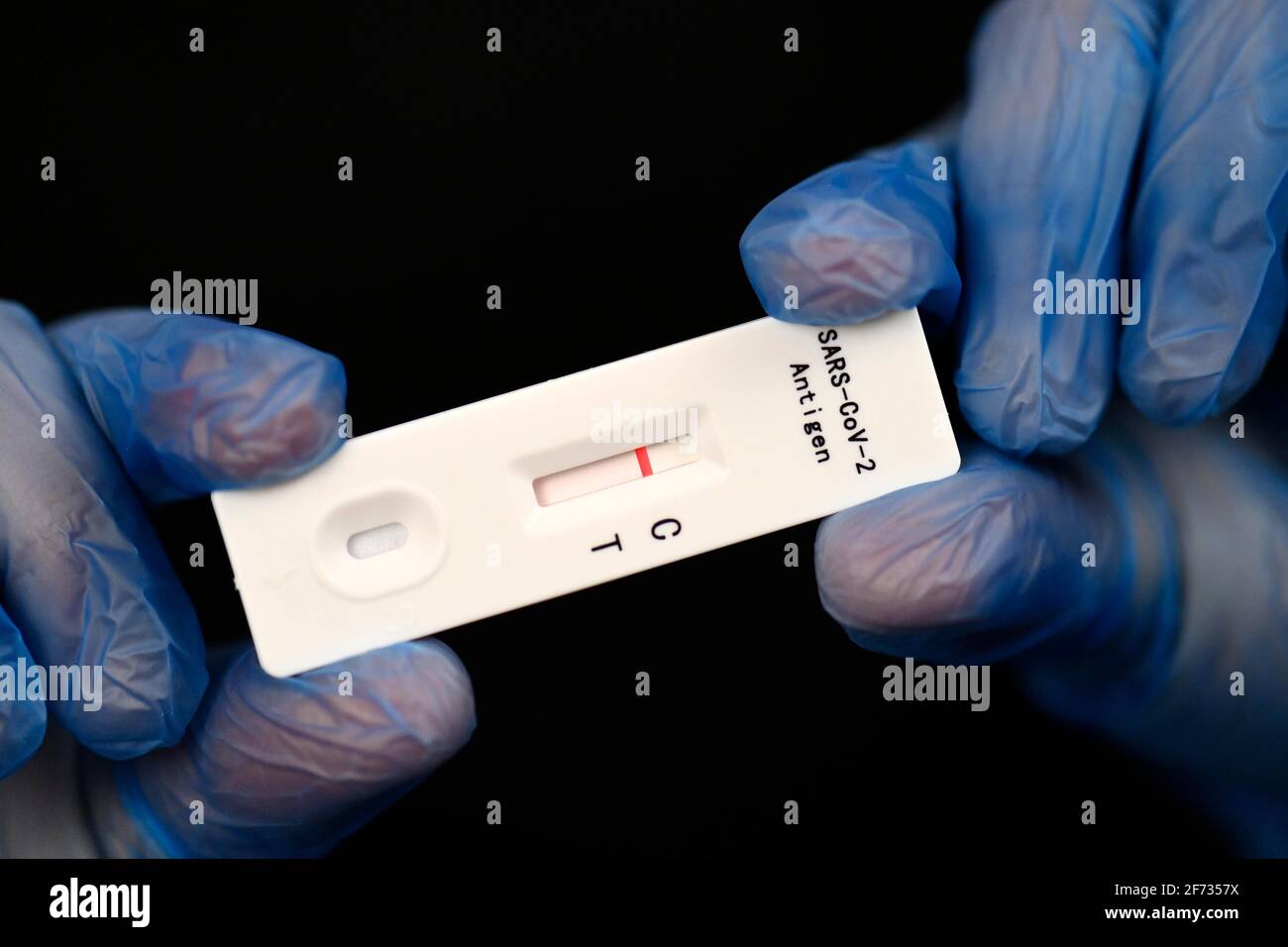 Negative Antigen Rapid Test, Test Cassette, Corona Crisis, Germany ...