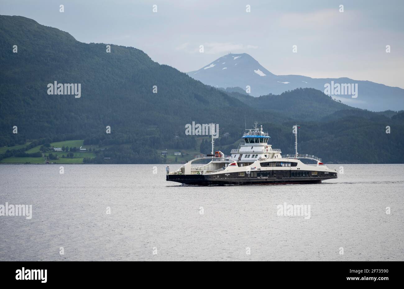 Car ferry in norwegian fjord hi-res stock photography and images - Alamy