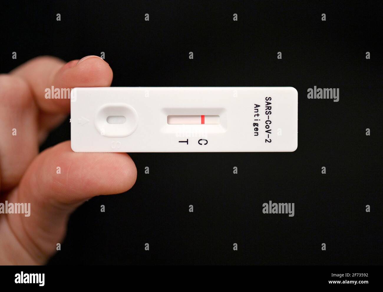 Negative Antigen Rapid Test, Test Cassette, Corona Crisis, Germany ...