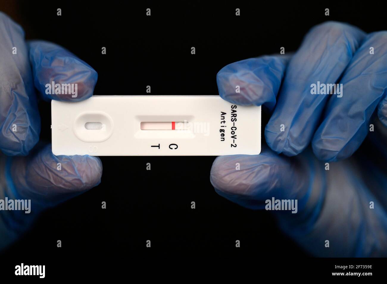 Negative Antigen Rapid Test, Test Cassette, Corona Crisis, Germany ...