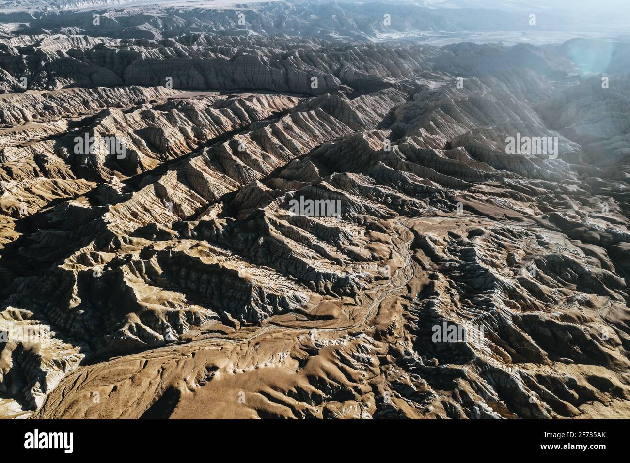 Aerial photography of Zanda soil forest natural scenery Stock Photo - Alamy