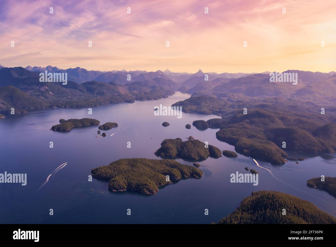 Aerial view of the west coast on Vancouver Island Stock Photo - Alamy