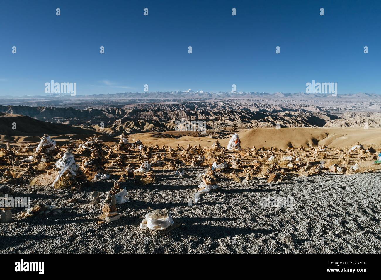 Aerial photography of Zanda soil forest natural scenery Stock Photo - Alamy