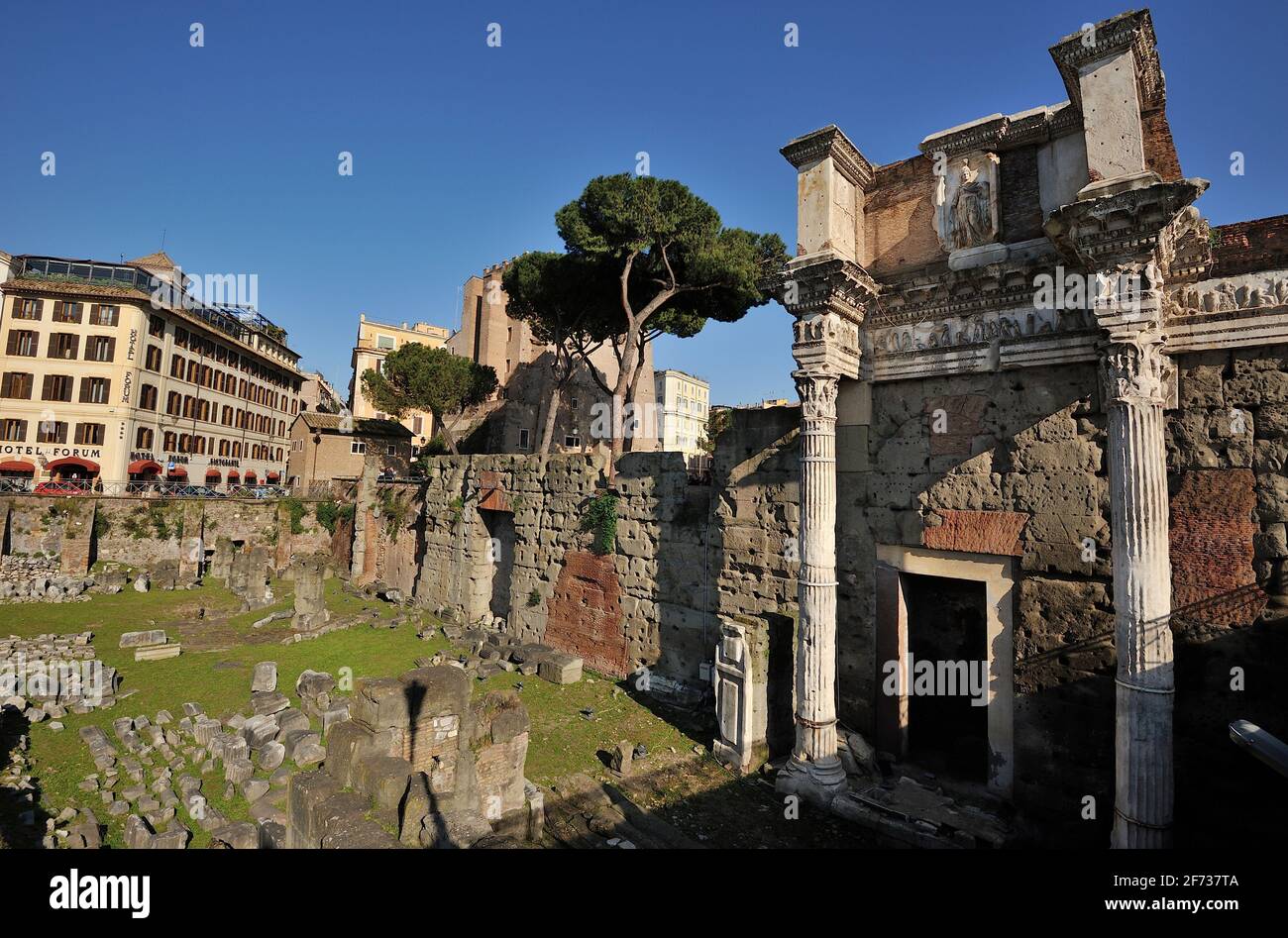 Italy, Rome, Forum of Nerva, temple of Minerva Stock Photo - Alamy
