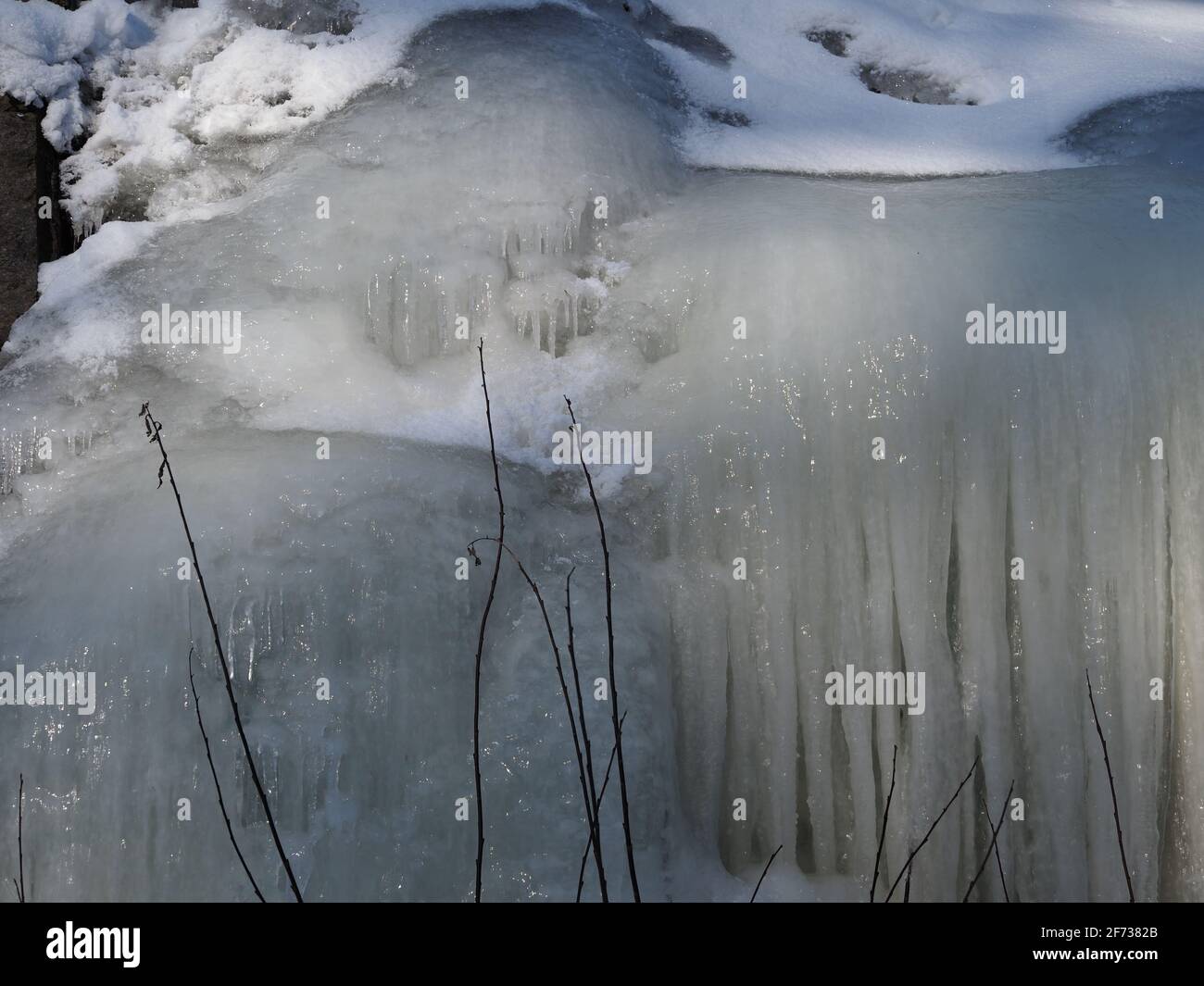 Curtains made of ice Stock Photo - Alamy