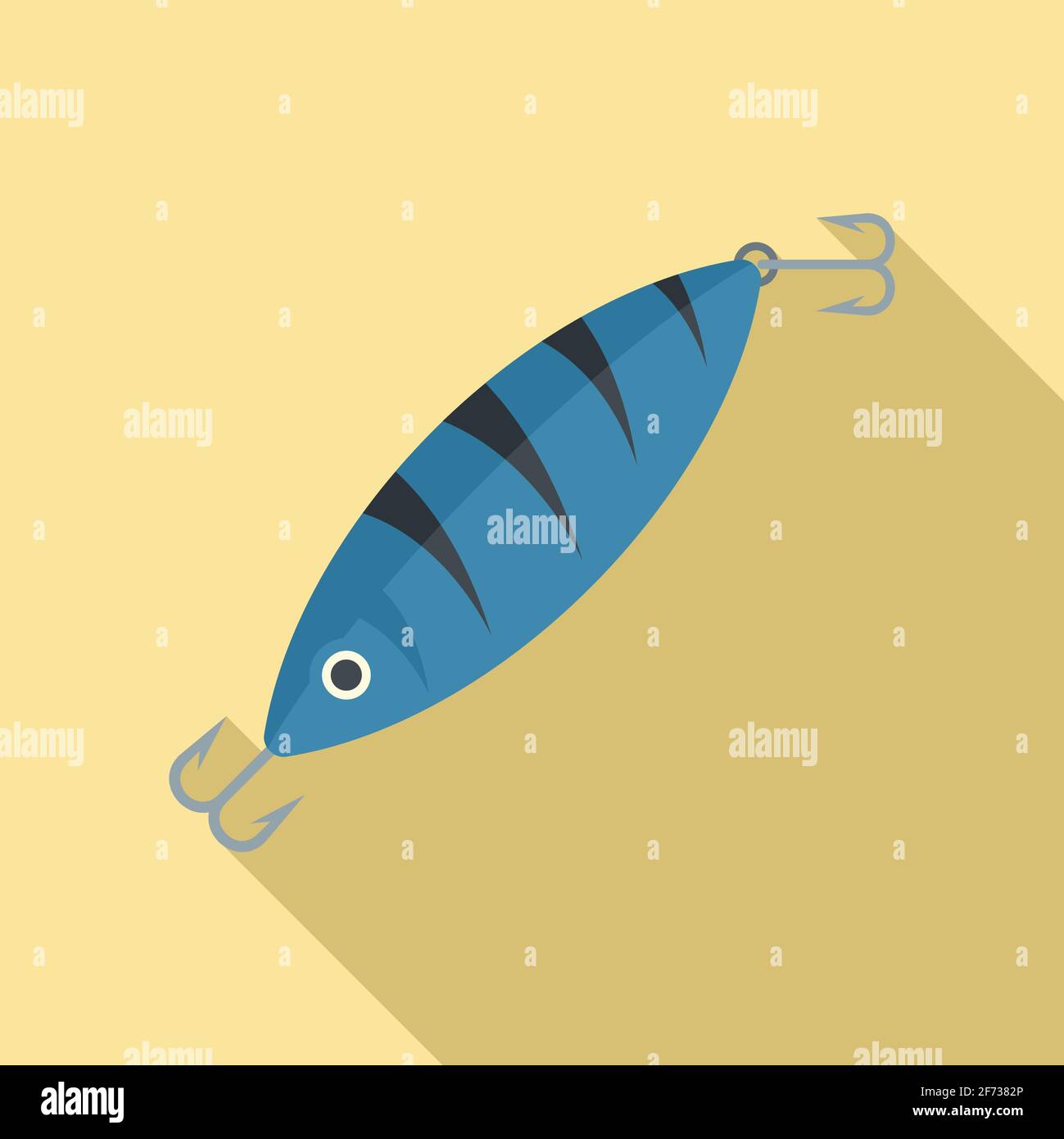 Fish bait icon, flat style Stock Vector Image & Art - Alamy