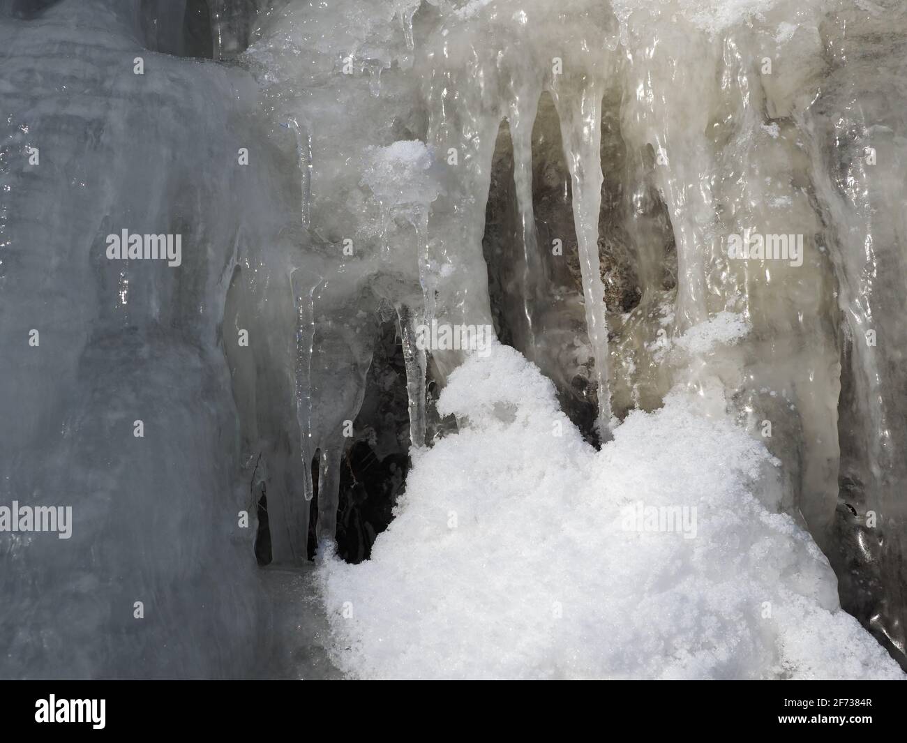 Curtains made of ice Stock Photo - Alamy