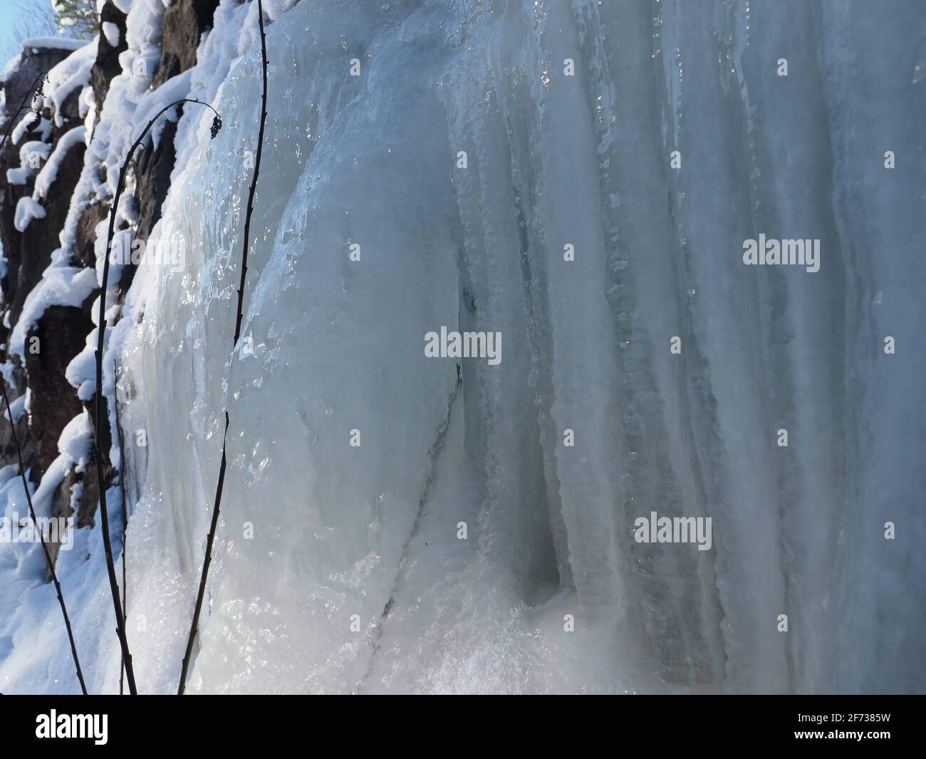 Curtains made of ice Stock Photo - Alamy