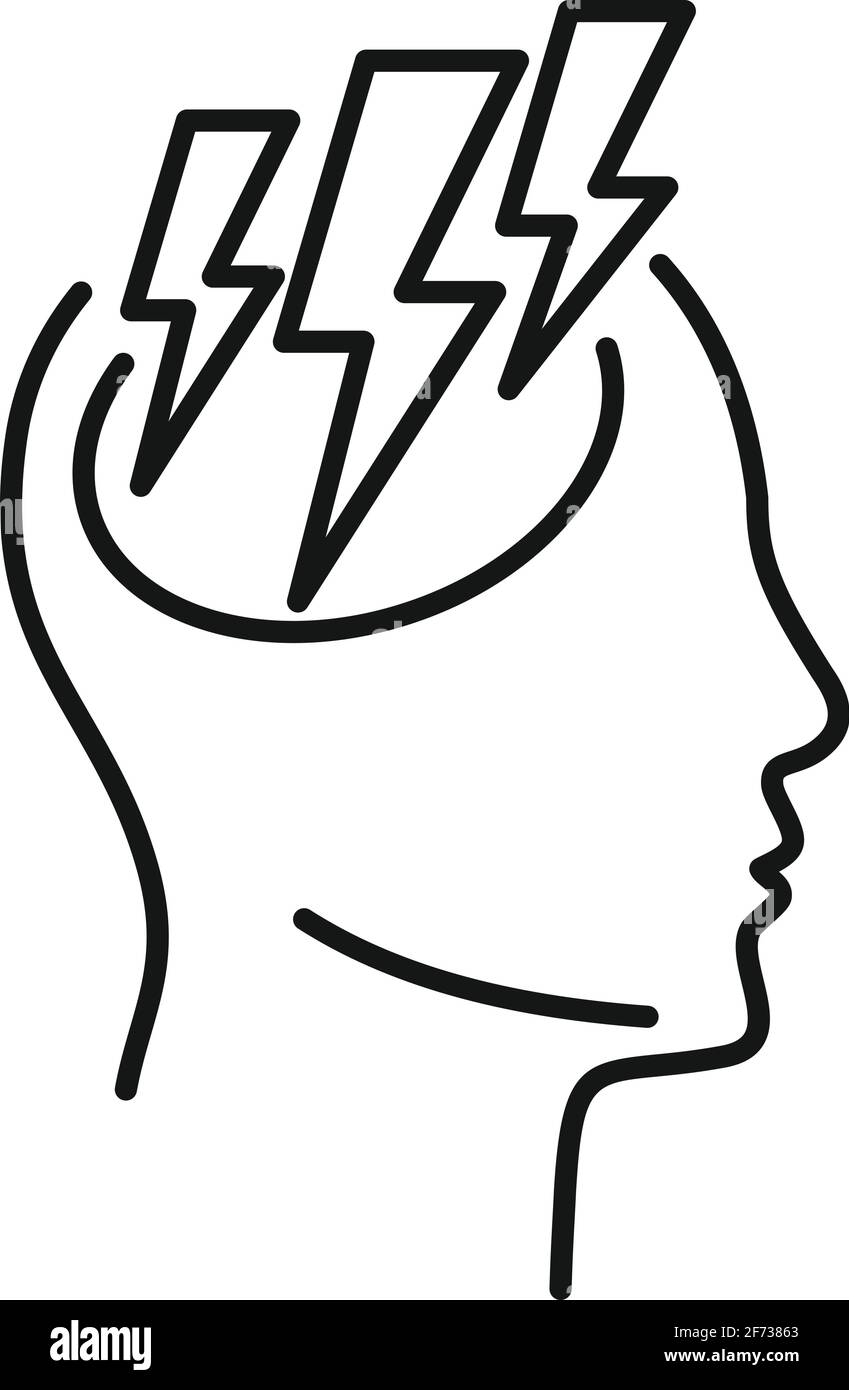 Measles headache icon, outline style Stock Vector Image & Art - Alamy