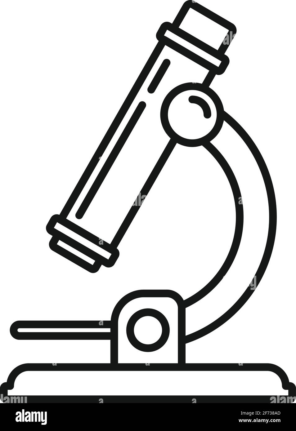 Medical microscope icon, outline style Stock Vector Image & Art - Alamy