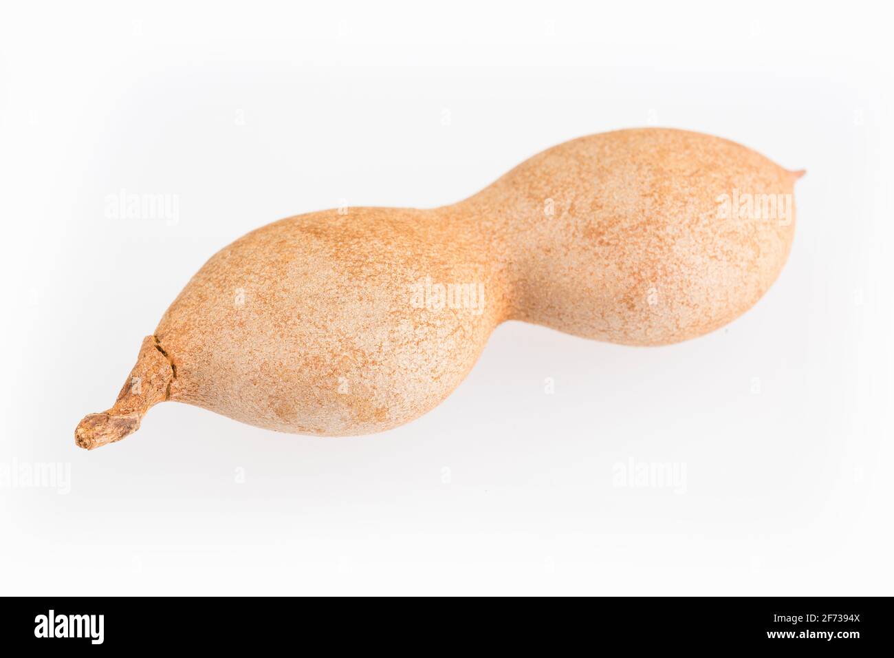 Tamarind tropical fruit - Tamarindus indica. White background Stock ...