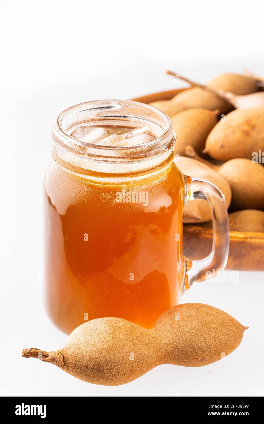 Tropical fruit of tamarind - Tamarindus indica Stock Photo - Alamy