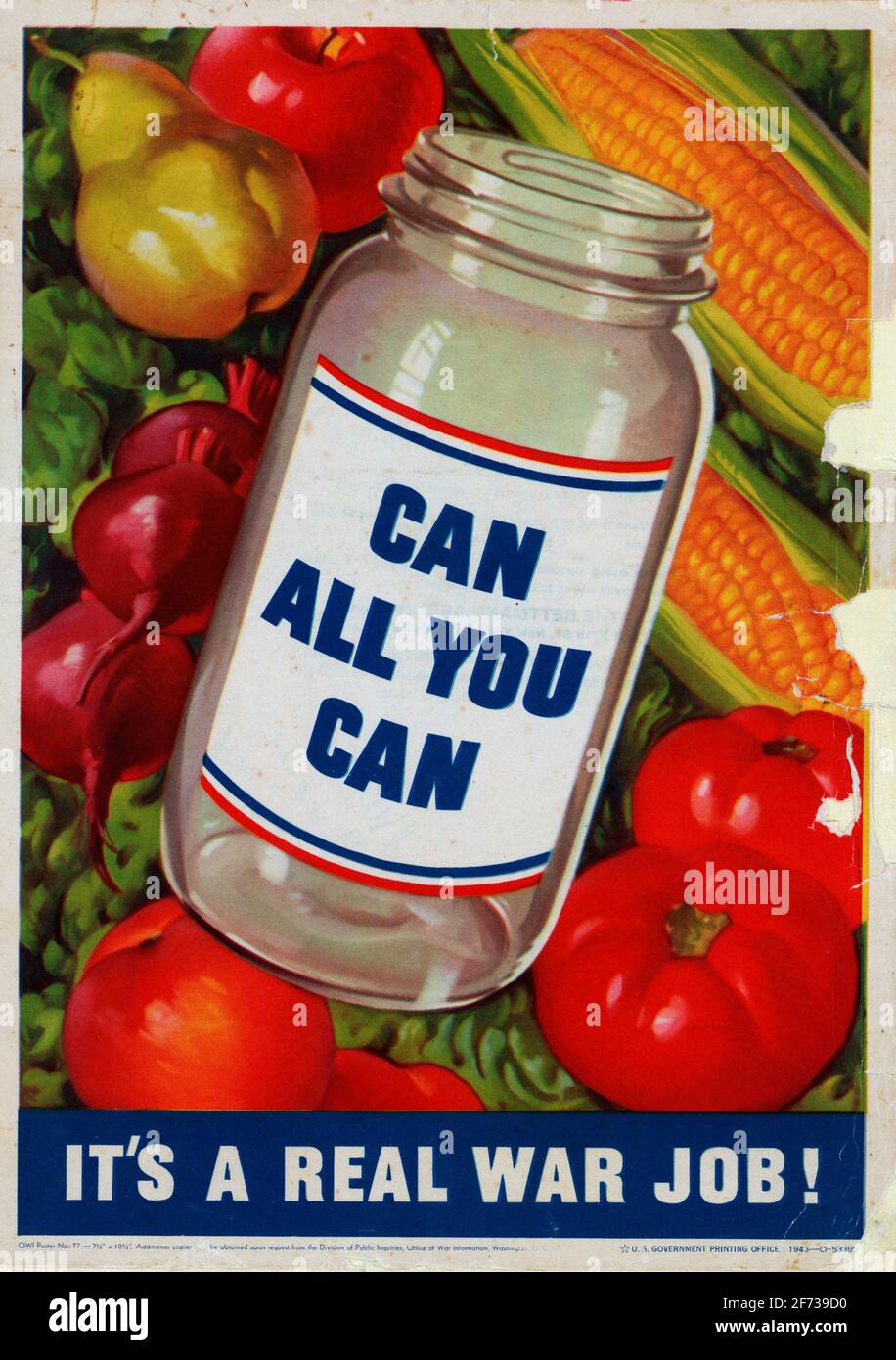 Wwii food propaganda posters hi-res stock photography and images - Alamy